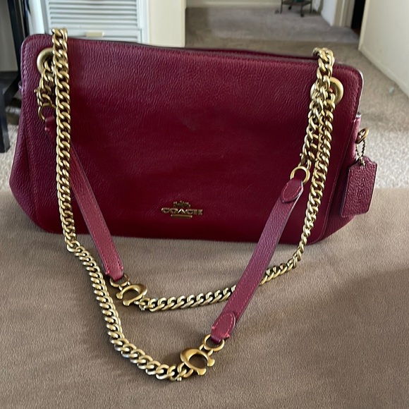 Coach | Bags | Coach Deep Red Shouldercrossbody Bag | Poshmark